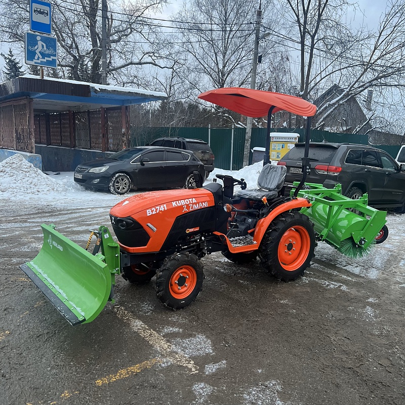 Отвал 1,6 м для минитрактора ZimAni KUBOTA B2741 (два гидроцилиндра ...