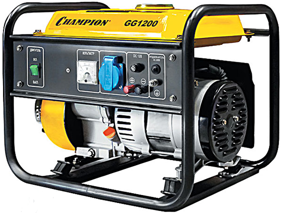 Бензиновый генератор CHAMPION GG1200 купить в Москве дешево, цена, отзывы